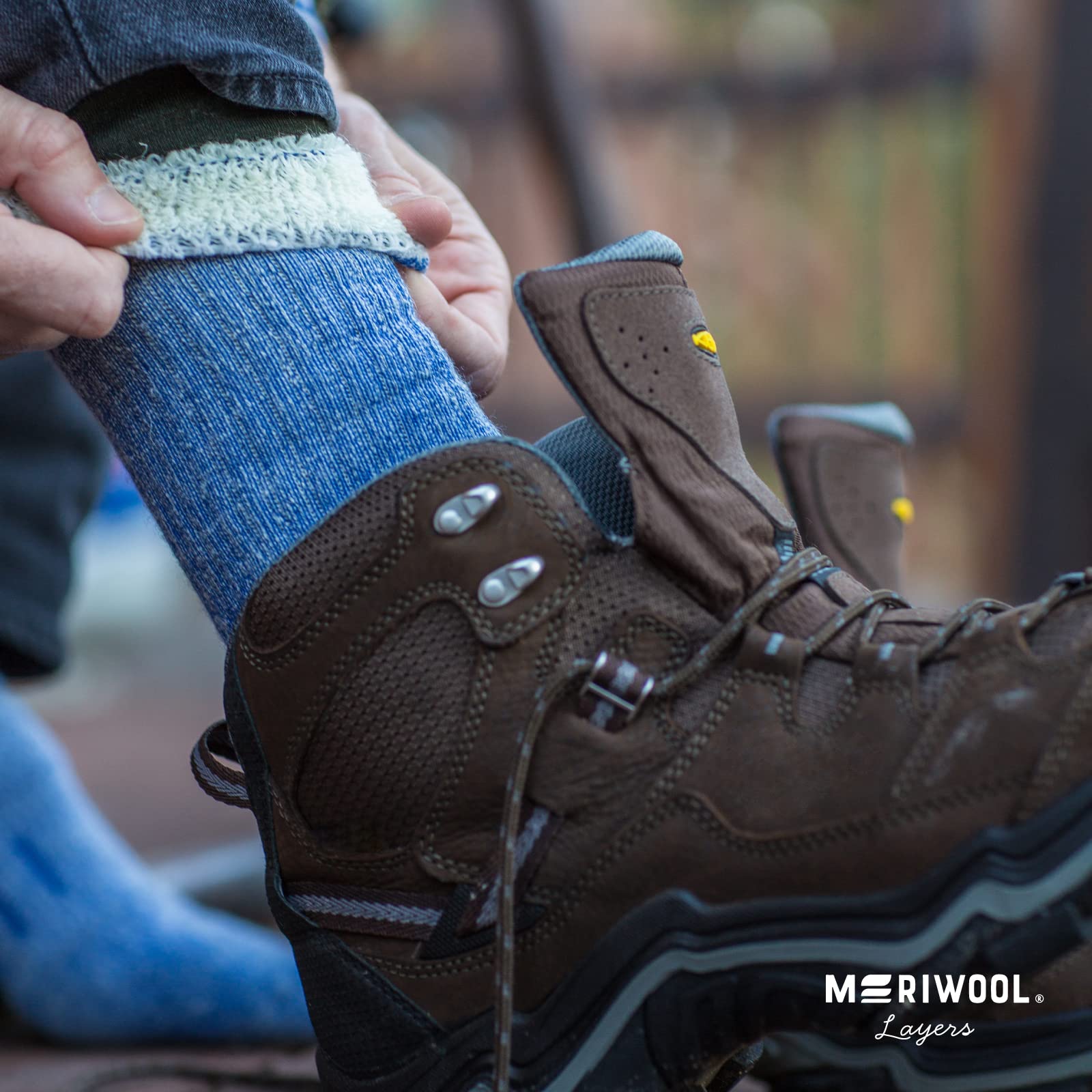 Merino Wool Hiking Socks for Men n Women - 3 Pairs