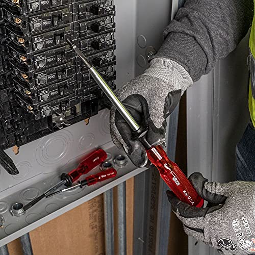 Klein Tools SK234 Slotted Screw-Holding Screwdriver Set, 3/16-Inch, 1/4-Inch and 5/16-Inch Slotted Tips