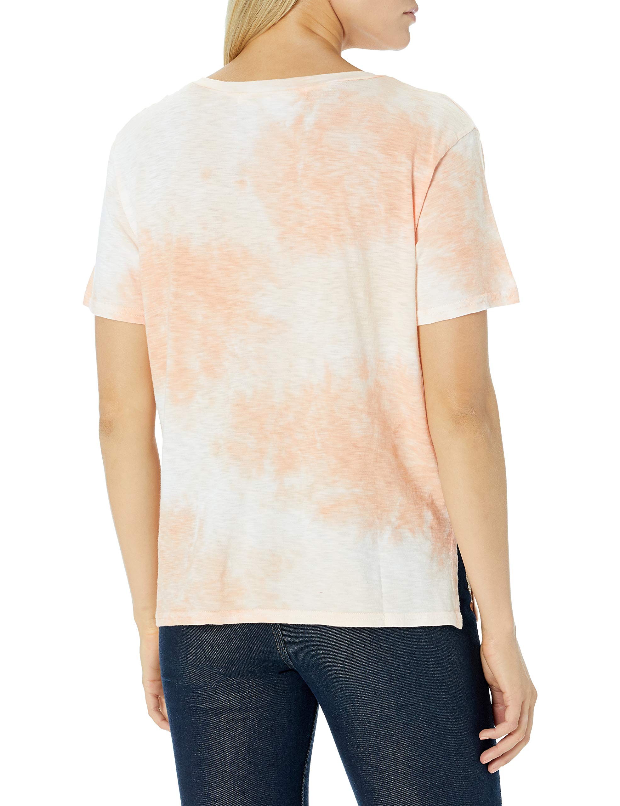 Michael Stars Women's Rosie Tie Dye V-Neck Boyfriend Tee, Camilia, One Size