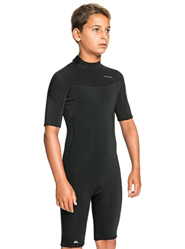 Quiksilver Boys 2/2 Sessions Short Sleeve Back Zip Wetsuit - Black | 8