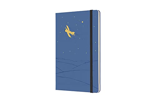 Moleskine Limited Edition Le Petit Prince, Cahier Journal, Plain/Blank & Hard Cover Notebook, Ruled/Lined, Collector's Box, Moon