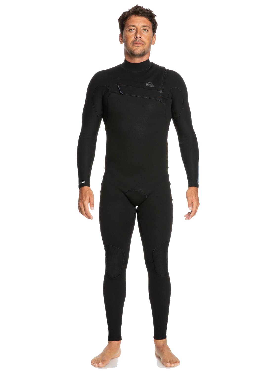 Quiksilver Mens 4/3 Highline Chest Zip Wetsuit - Black | X-Large