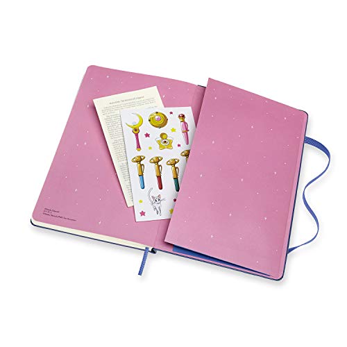Moleskine Limited Edition Sailor Moon Notebook, Hard Cover, Large (5" x 8.25"), Ruled/Lined, Sceptre, 240 Pages