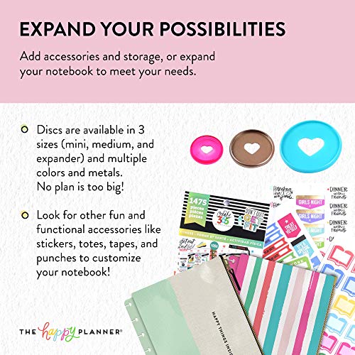 me & my BIG ideas The Happy Planner - Mini Happy Notes - Live Colorfully, Multicolor