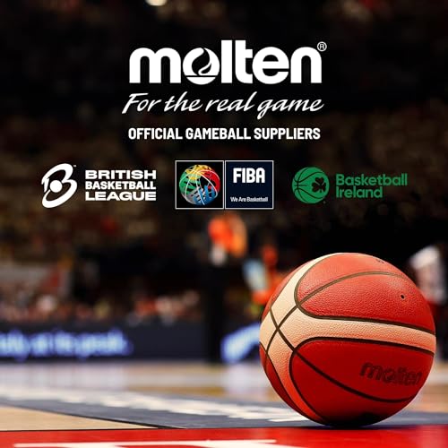 Molten BG3000 Basketball, Indoor/Outdoor, Rubber, Size 7, Orange/Ivory, Suitable for Boys Age 14 & Adult