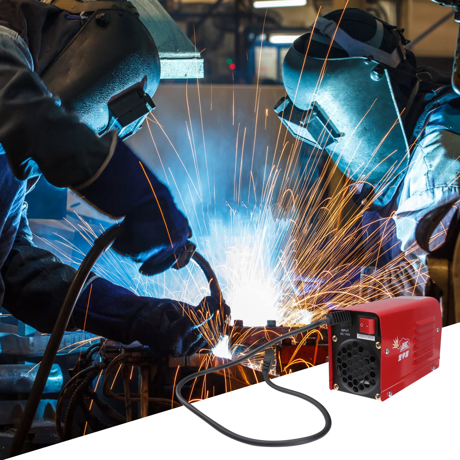 TEHAUX 1 Set Portable 110V Mini Electric Welding Machine IGBT DC Inverter Stick Welder