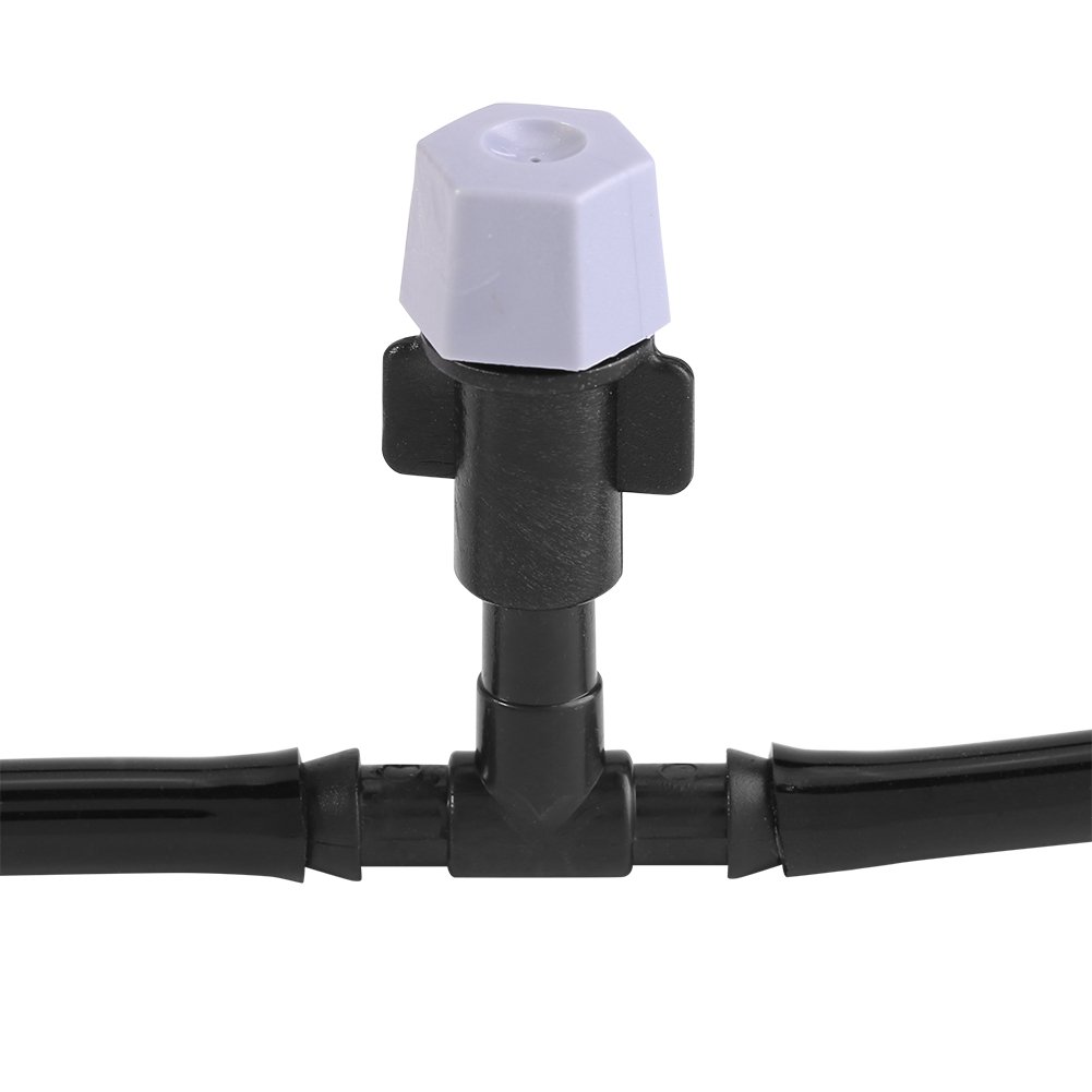 Micro Flow Drip Watering Irrigation Kits, Water Misting Cooling System Hose Sprinkler Nozzle Garden Patio Micro Irrigation Set (5M)