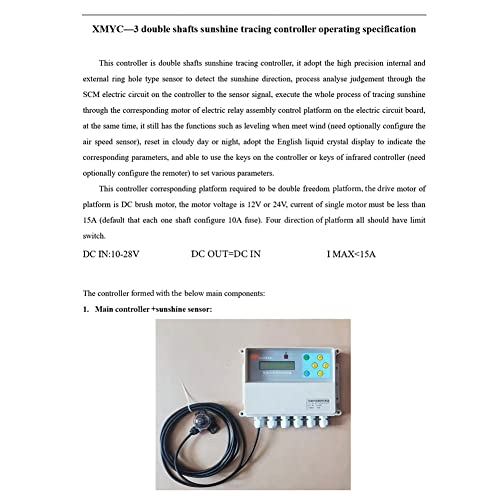 Misaso Solar Tracker Dual Axis Controller Solar Automatic Tracking System Two-Degree-of-Freedom Tracking Tracker