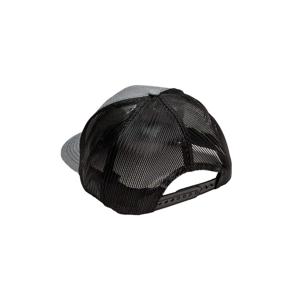 RAM Trucks Snapback Brushed Cotton Twill Fabric Trucker Hat for Men Heather Grey/Black