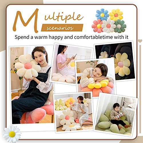 YesMora Flower Pillow Flower Floor Pillow Flower Shaped Pillow Flower Decorative Pillows Daisy Floor Pillow Flower Cushions