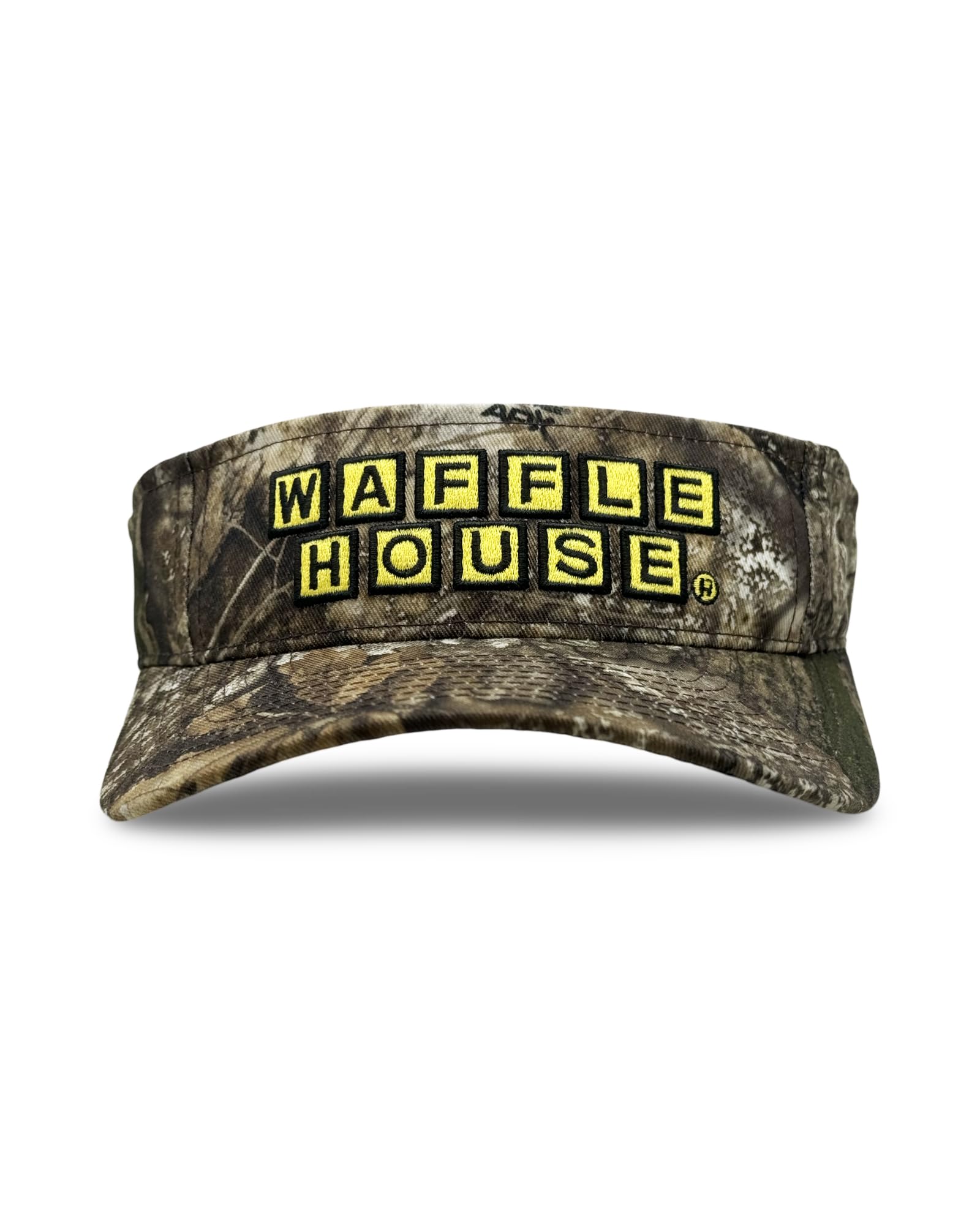 Realtree Color Camo Waffle House Embroidery Logo Visor | Adjustable Velcro Backing | Limited Edition for Men and Women
