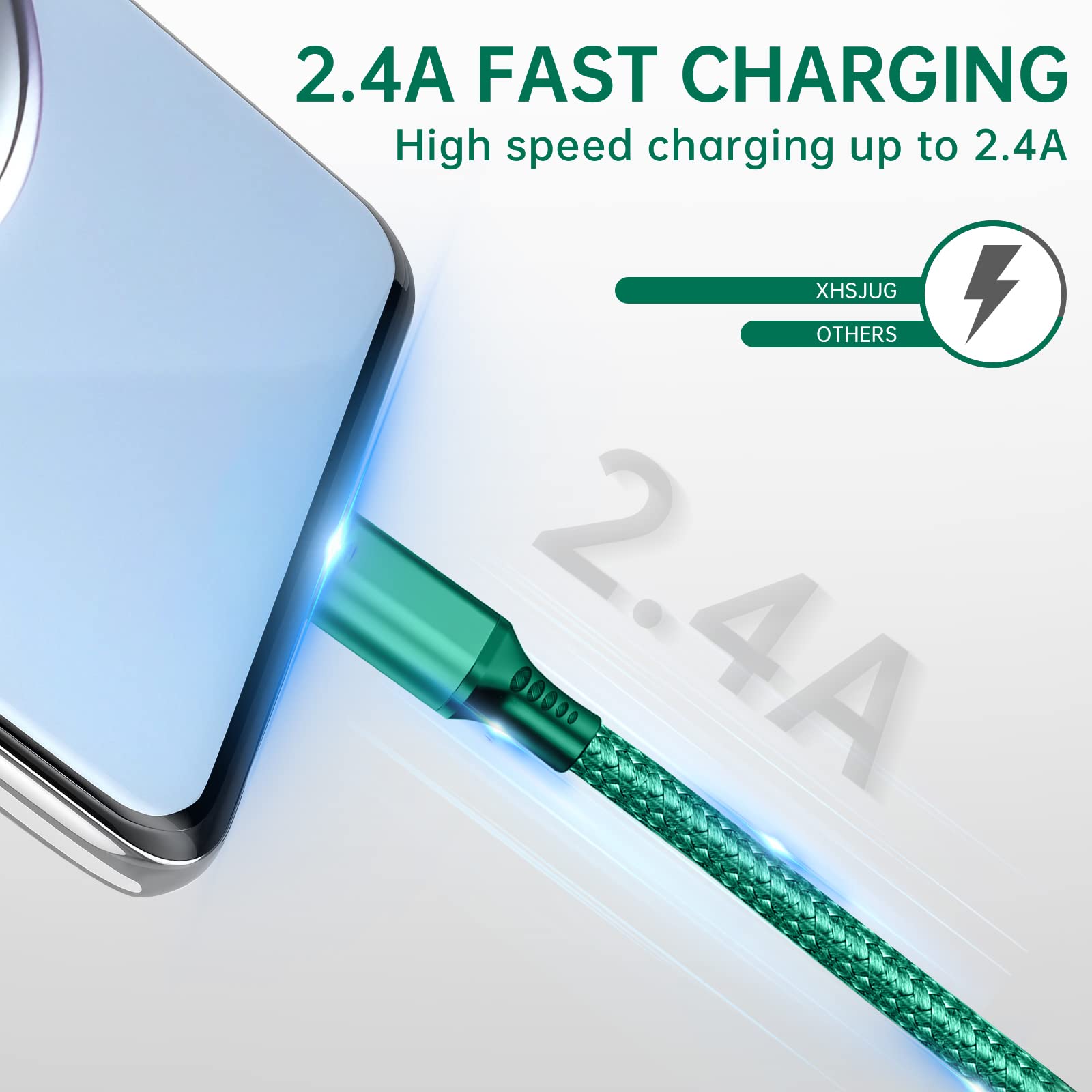 XHSJUG 2 Pack 3.3/6.6FT Apple MFi Certified USB A Cable for Lightning Charger Cable Fast Charging Cord Compatible for iPhone 14/13/12/11/X/Max/8/7/6/6S/5/SE/Plus/iPad (Silicone, Yellow)