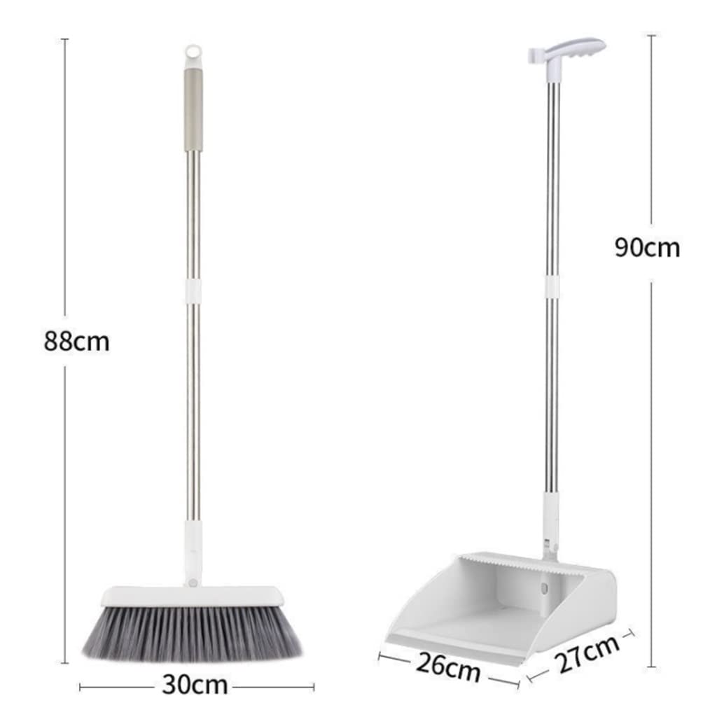 WSJIE Broom and Scoop Set Folding Dustpan Bathroom Water Wiper to Sweep Magic Brush Garbage Squeegee Home Cleaning Products