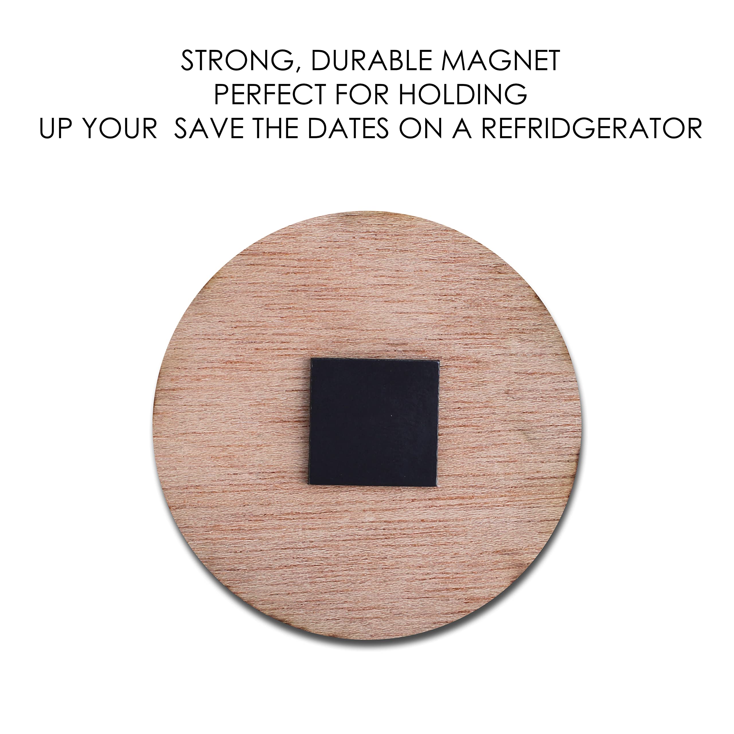 Save The Date Wood Magnet | Personalized Wood Magnet | Wood Save The Date | Wedding Announcement Magnets | Save The Magnet | Wedding Save The Date| Wooden Save The Date Magnets, 15 pc