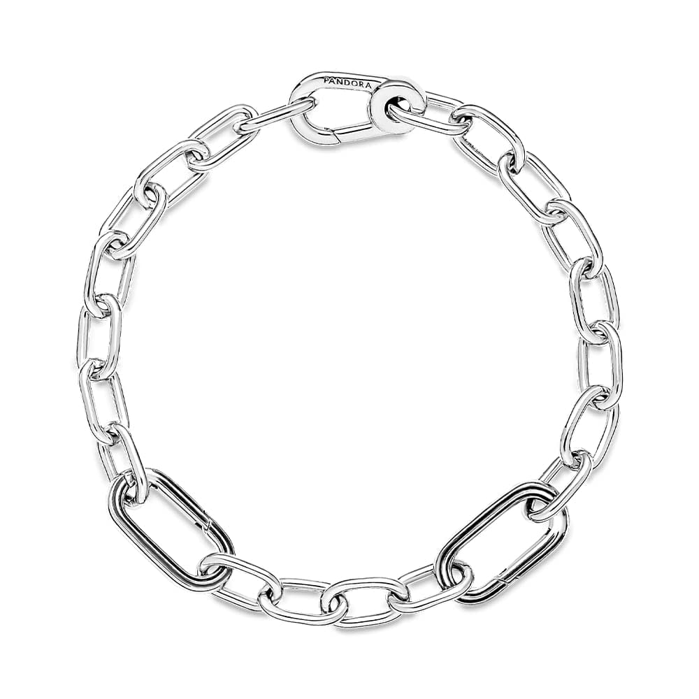 Pandora ME Link Chain Bracelet - Features 2 Connectors - Charm Bracelet for Women - Gift for Her - Sterling Silver - 7.9"