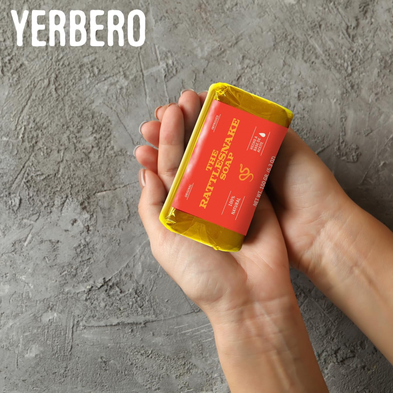 YERBERO - 2 Piece The Rattlesnake Soap 5.3oz (150g) Each - 2 Jabones Hechos a Base de Aceite 5.3 oz. Big Size - Made in Mexico.