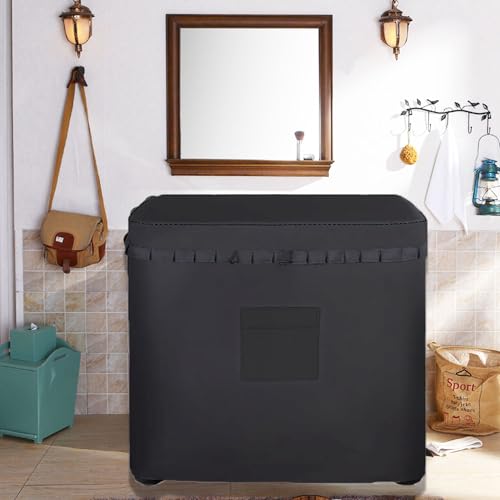 Vibiubo Twin Tub Washing Machine Cover for 28lbs Portable Mini Compact Washer Machine,Waterproof, Sun-Proof, Extend their Service Life, Zipper Design for Easy Use (28"W×17"D×32"H)