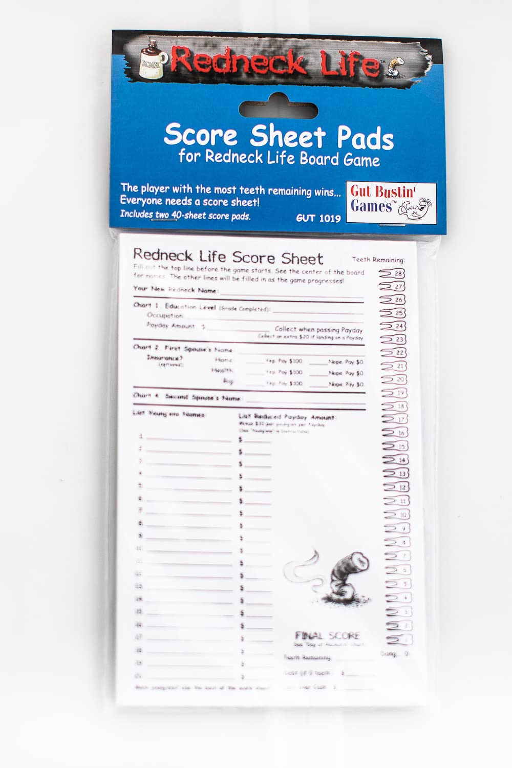 Redneck Life Board Game Scoresheet Pads…
