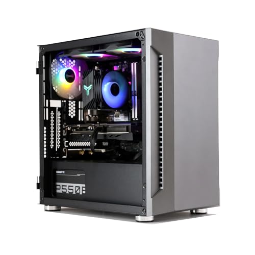 MXZ Gaming PC Computer I5 13400F, RTX3060, 8GB*2 DDR4, NVME M2 500G, 6RGB Fans,Windows 11 Pro Ready to use, Gamer Desktop Computer(I5 13400F| RTX3060)
