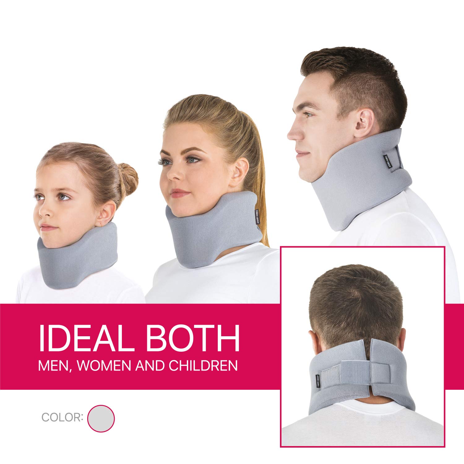 Medical Device Neck Support, Orthopedic Cervical Collar - Holder Neck, Helper Brace Cervical Collar, Pediatric Protector Nerve Pillow for: Women, Men, Childs. 100% Cotton Material, (Large Size)