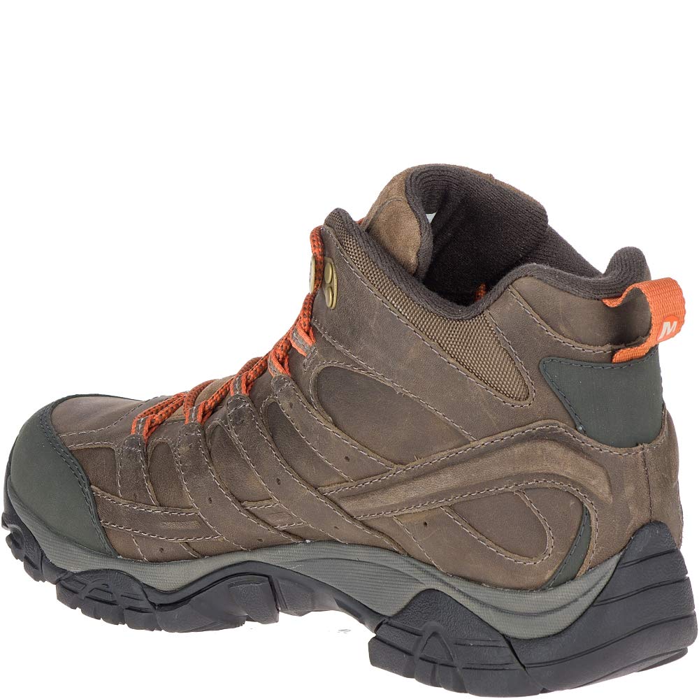 Merrell Men's Moab 2 Prime MID Waterproof Hiking Boot, Canteen, 10 Wide