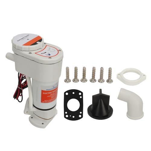 Marine Electric Toilet Pump, Marine Toilet Conversion Kit High Efficiency Multiple Discharge for Yacht (24V 10A Maximum Flow Rate: 5.0 GPM/18.9 LPM)