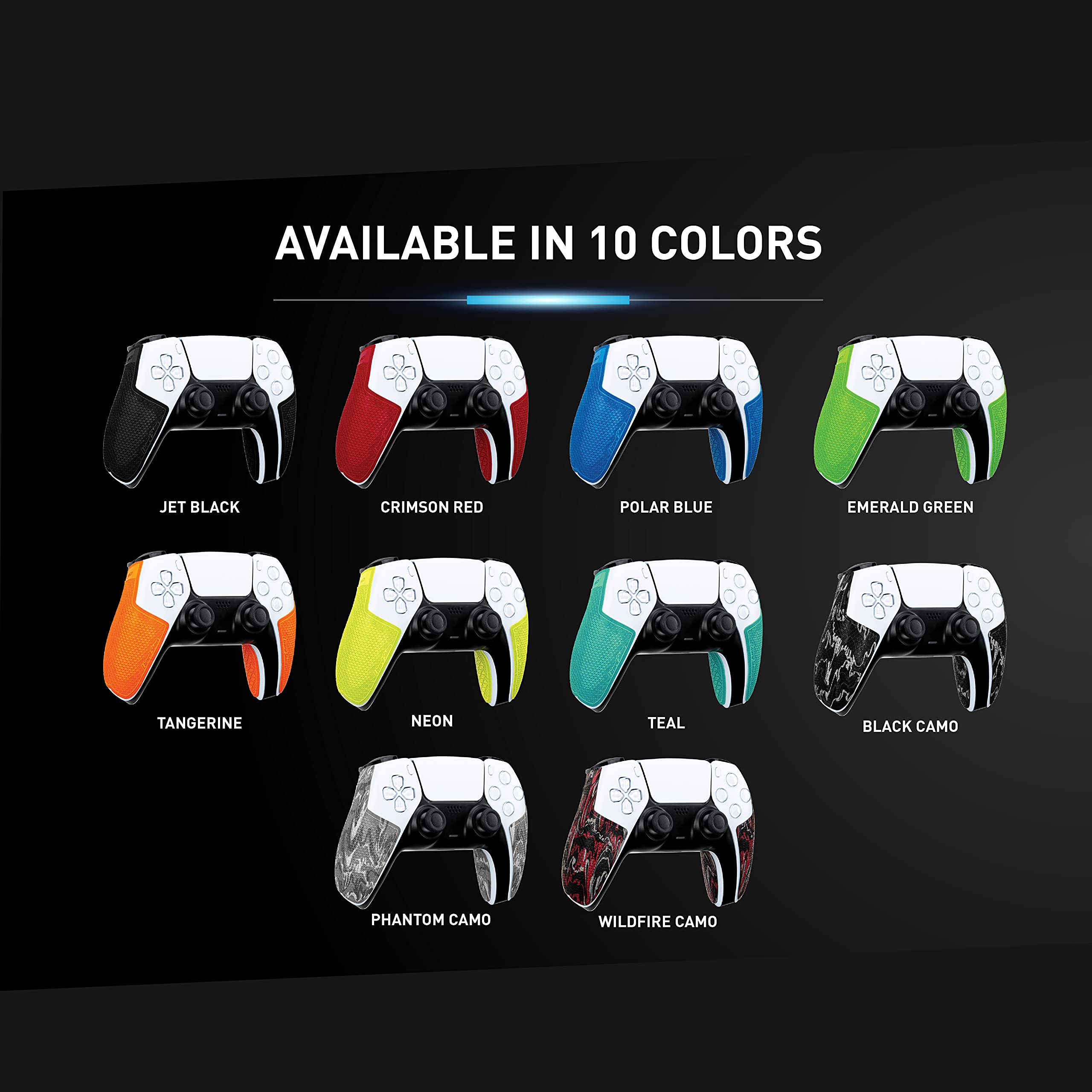 Lizard Skins PS5 Controller Grip โ 0.5mm DSP PlayStation 5 Grip - Easy to Install PRE Cut Pieces - 10 Colors (WILDFIRE CAMO)