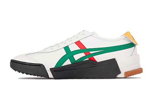 Onitsuka Tiger Unsex D-Trainer MX Shoes, Cream/Kale, 9.5