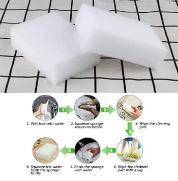 Magic Eraser - 20 Pcs Pack - Multifunctional Cleaning Sponge - Extra Thick Melamine Sponges for House, Kitchen, and Tiles - Easy to Use, Long-Lasting