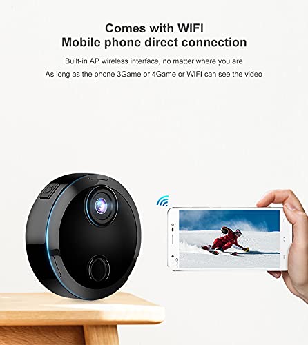 OUCAM Mini WiFi Spy Camera 1080P Video Recording Live Feed, Wireless Hidden Spy Cam Nanny Camera/Auto Night Vision/No Light Night Vision/Motion Activated Alarm(2023 New Upgraded Phone APP) 11