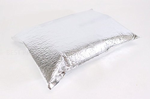 Ohara Insulated Easy Zip Lock Resealable Aluminum Sandwich Bag - Reusable Thermal Snack Bento Camping Picnic Hot & Cold Pouch (Sliver, 10)