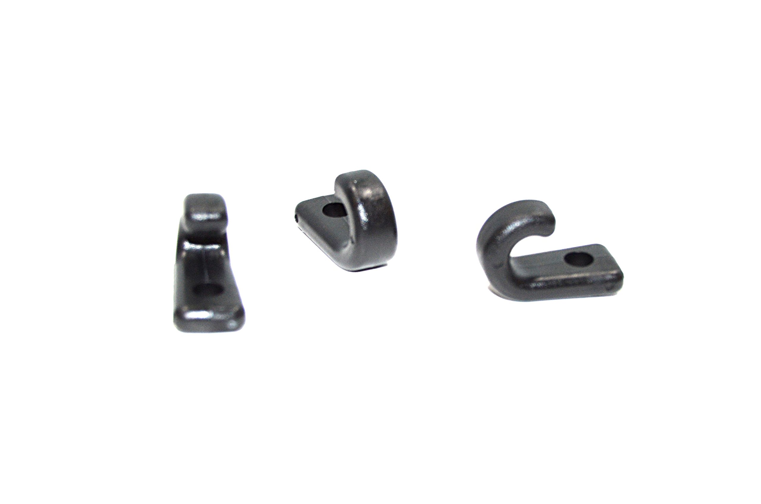 Marine Masters Expanded Deck Rigging Kit Accessory for Kayaks Canoes and Boats with Wellnuts (Black Stainless Steel)