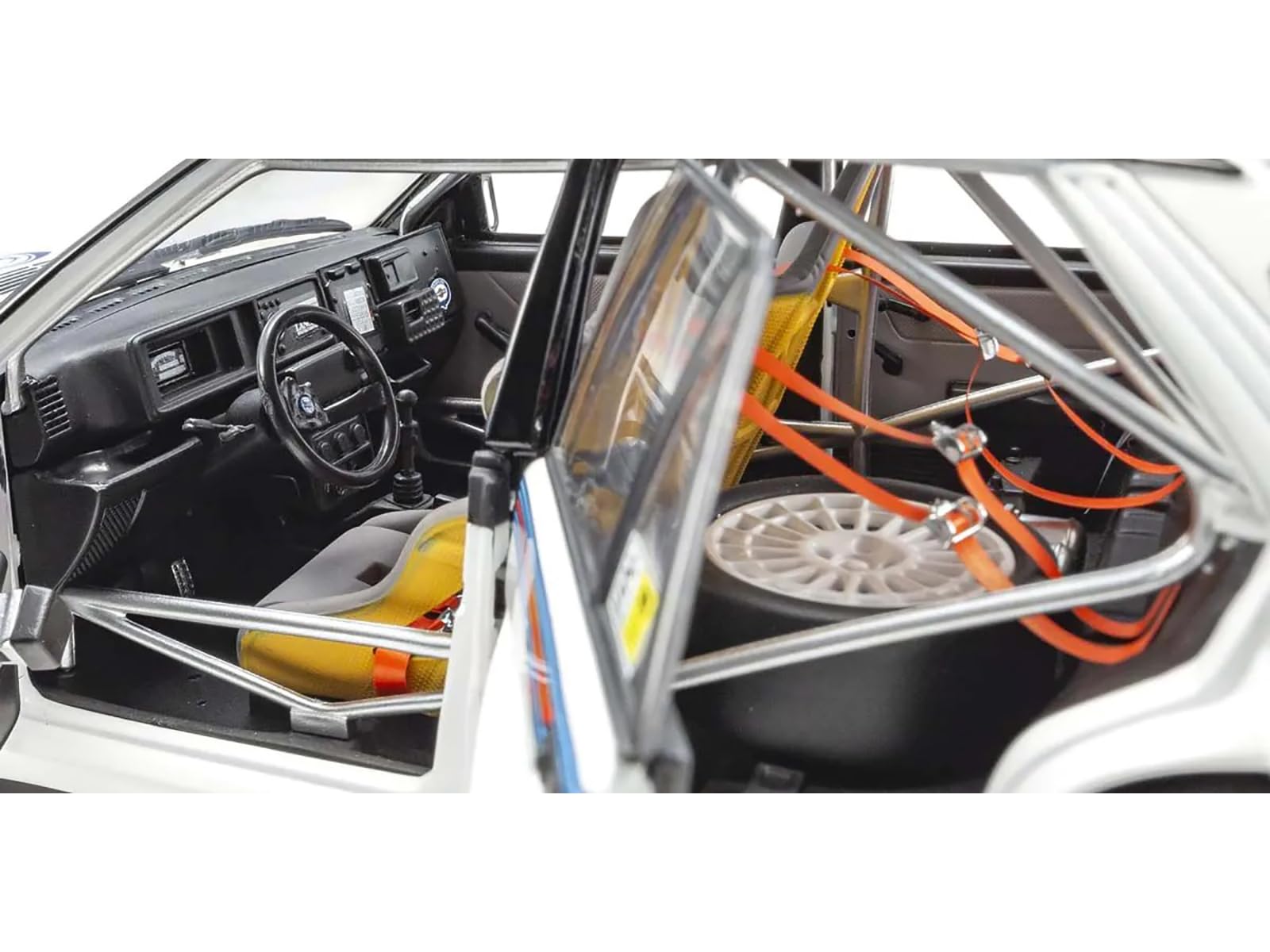 Lancia Delta HF Integrale Evoluzione Test Car White Martini Racing 1/18 Diecast Model Car by Kyosho K08348G