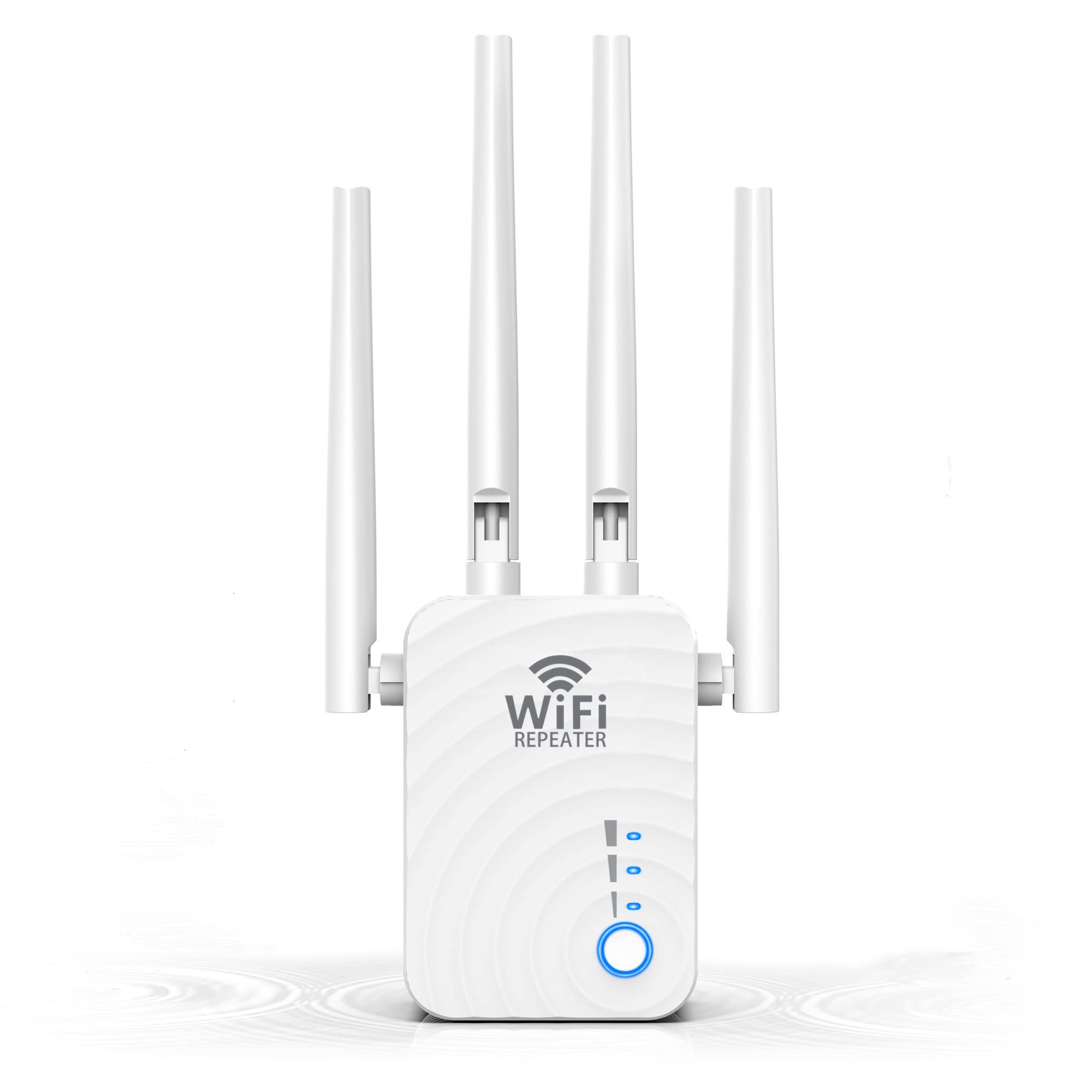 WiFi Extender WiFi 6 Signal Booster Long Range Coverage to 8500sq.ft and 45+ Devices, WiFi 2.4&5GHz Dual Band WPS WiFi Signal Strong Penetrability, 360°Coverage Supports Ethernet Port