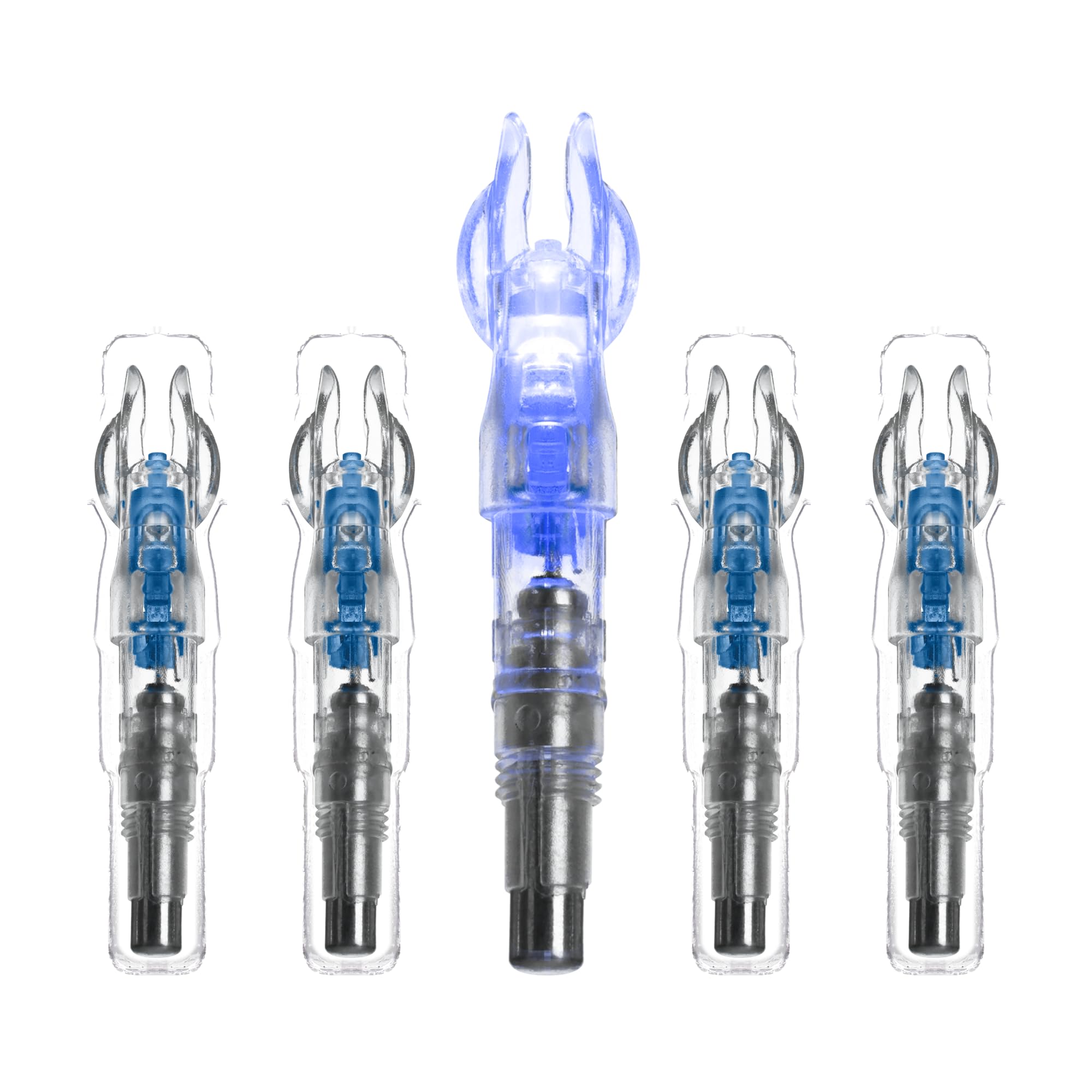 Letszhu 5 PCS Archery Nocks Lighted Nocks .244 inch/6.20mm Inner Diameter for Target Shooting Hunting