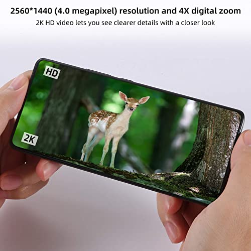 Yeoman 4G LTE Cellular Security Camera Outdoor, Wireless 2K Video Trail Cam, Pan Tilt 360°View, PIR Spotlight Color Night Vision, Solar Battery Powered, No Wi-Fi, SIM Card Included