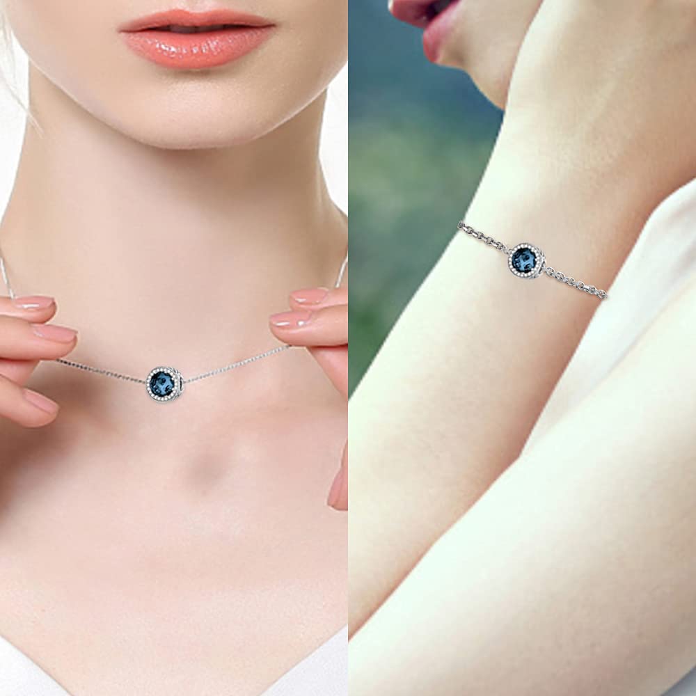 MICOO 925 Sterling Silver Sparkling Clear Charms Beads, Heart-shaped Circular Design With Cubic Zirconia Fit Pandora Original Bracelet Necklace, Gift for Women