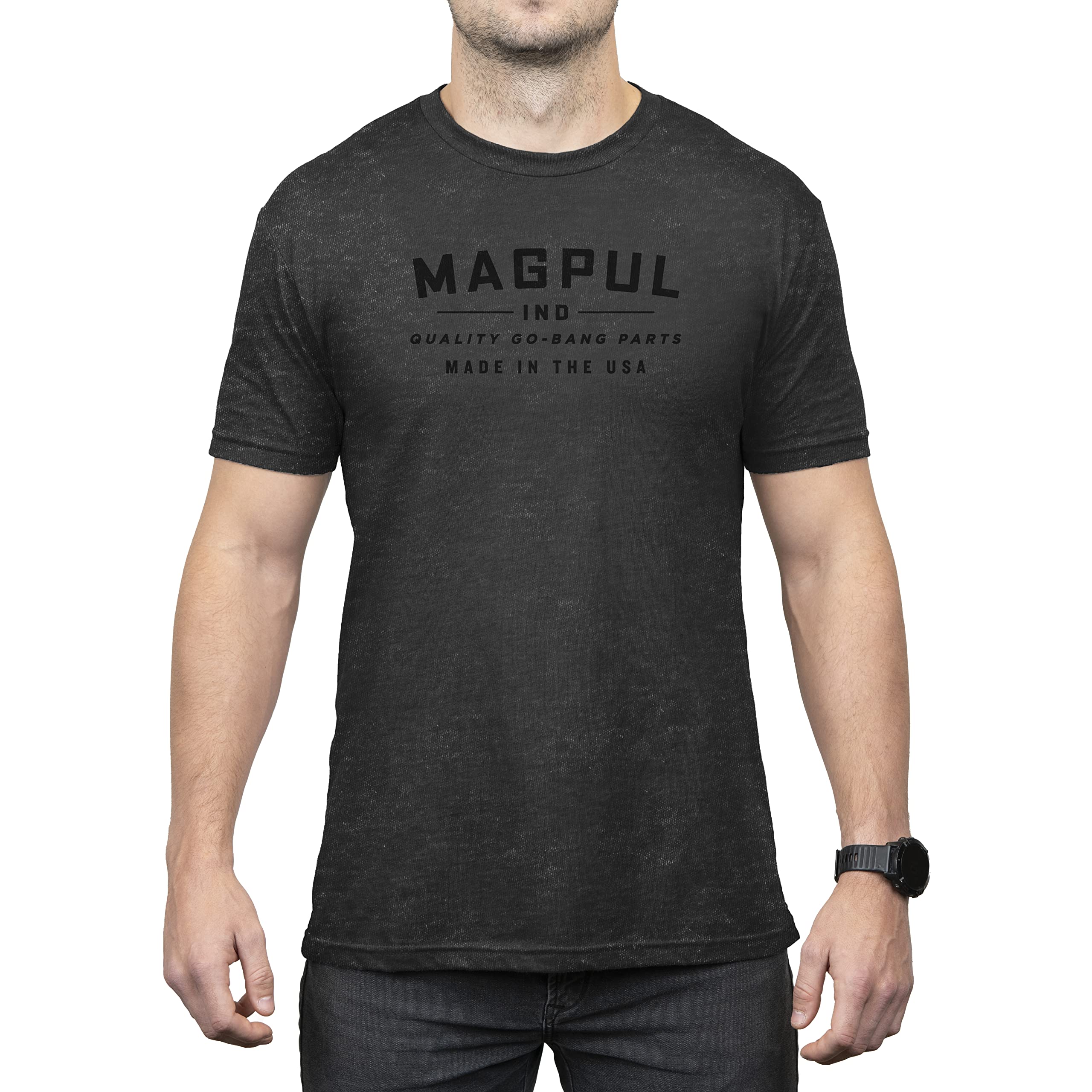 Magpul Men's Go Bang Parts CVC T-Shirt, Charcoal Heather, Medium