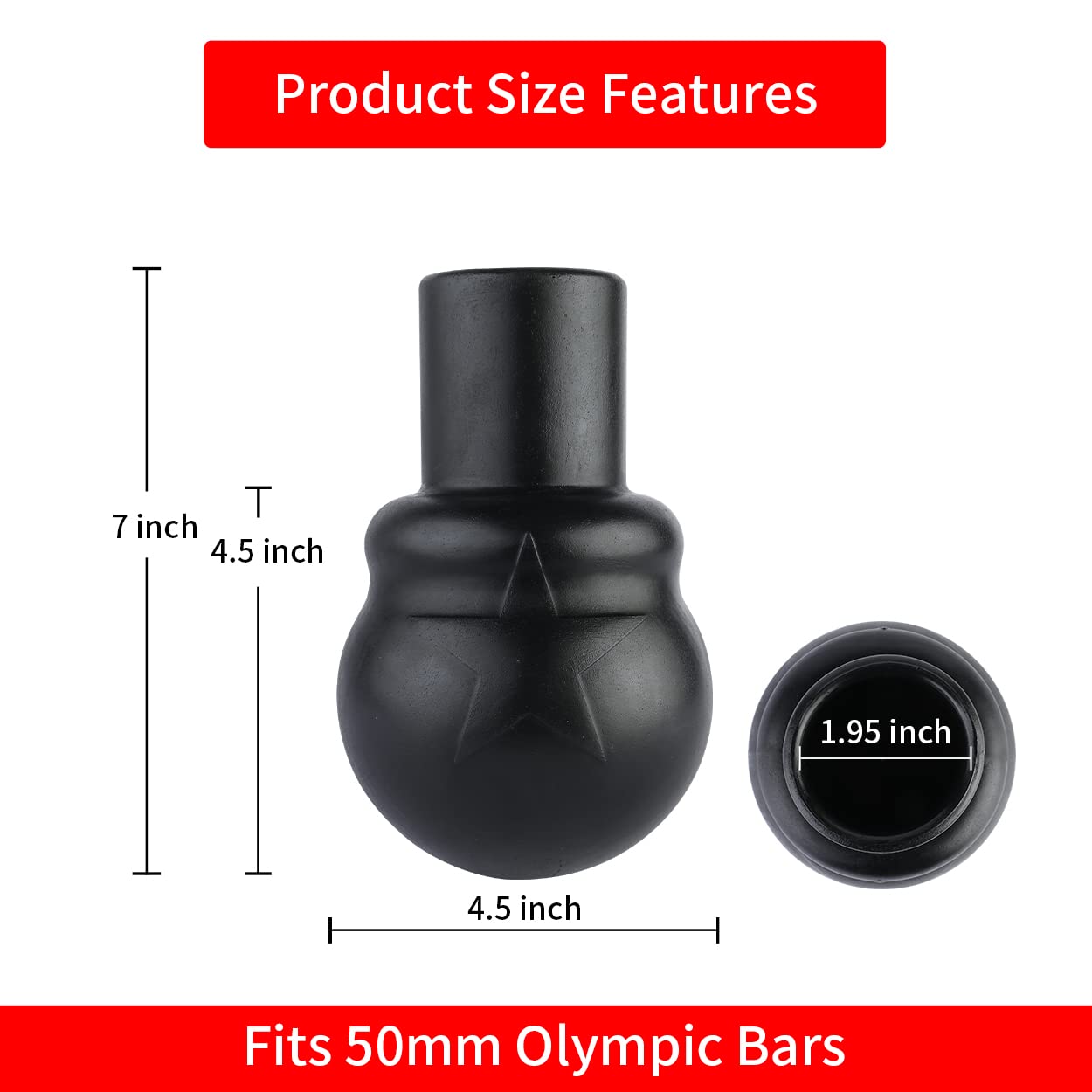 Landmine Attachment for Barbell by SEWD β Portable 2β Olympic Barbell Landmine Exercise Base for Presses, T Bar Row, Rotation, Split Squats and Home Gym Workouts