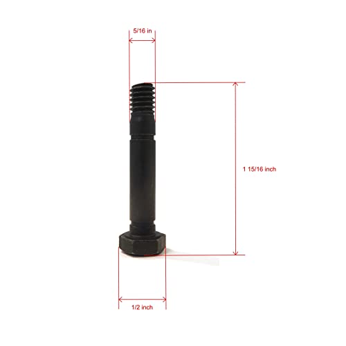 The ROP Shop | (Pack of 5 Shear Pin Bolt & Nut for Ariens Deluxe 30 921013, 921032, 921047