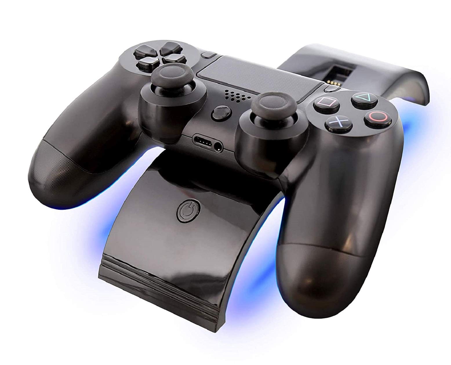 Nyko Charge Curve for PlayStation 4 - The Easiest Way to Charge your PS4 Controller - Drop and Charge Design - Low Profile - Blue Leds - Charges 2 Dualshock4 Controllers Simultaneously - PlayStation 4
