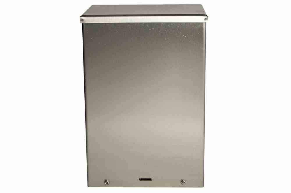 Stainless Steel Enclosure - 24" x 24" x 12" - Flip Cover Lid - Natural Finish - N3R