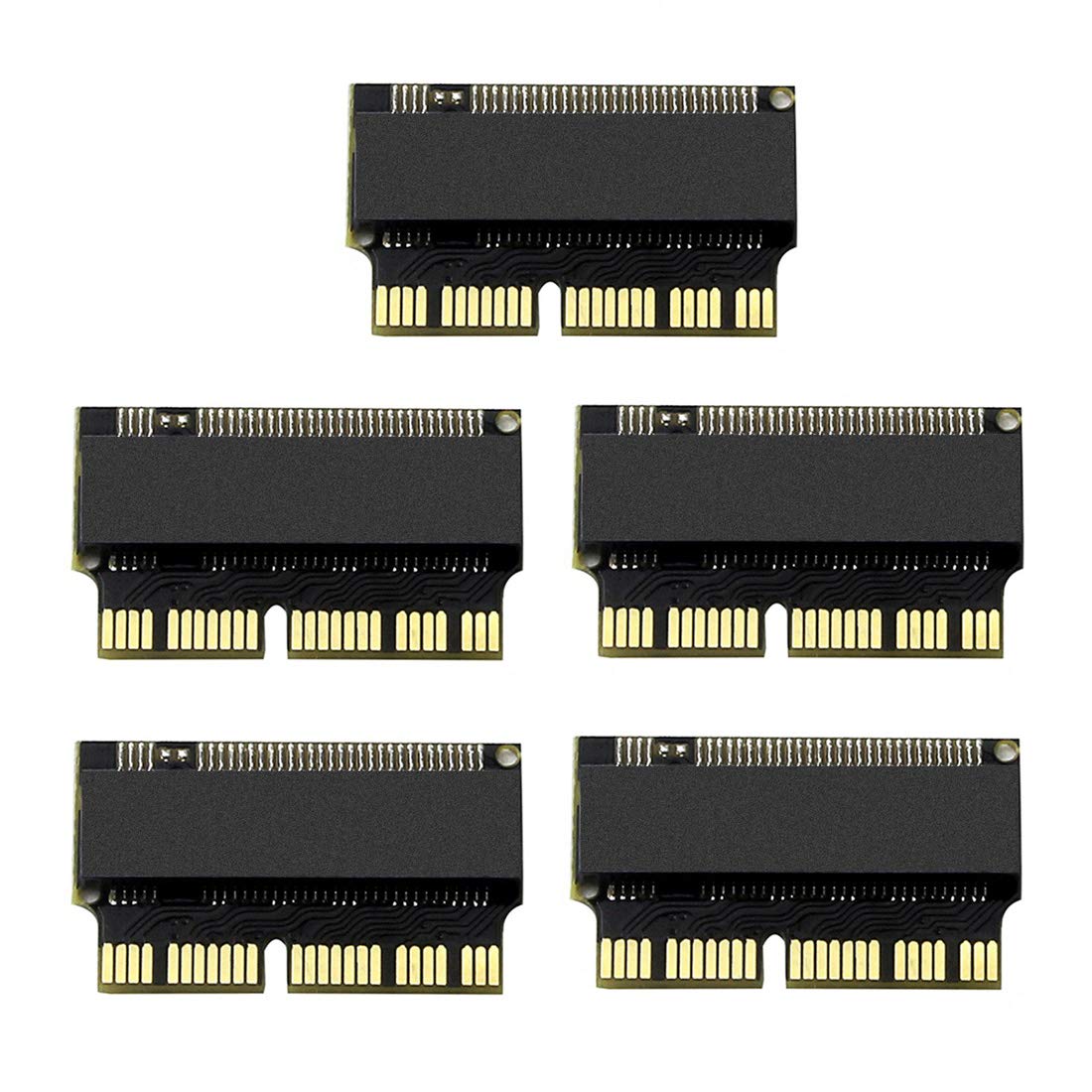 XT-XINTE 5X M.2 Adapter PCIe M2 to SSD for MacBook Air Pro Laptop 2013 2014 2015 A1465 A1466 A1502 A1398 PCI-E x4 NVMe SSD (5PCS)
