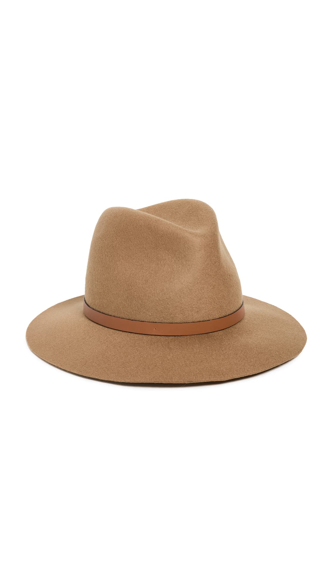 rag & bone Women's Floppy Brim Fedora, Camel, Tan, L
