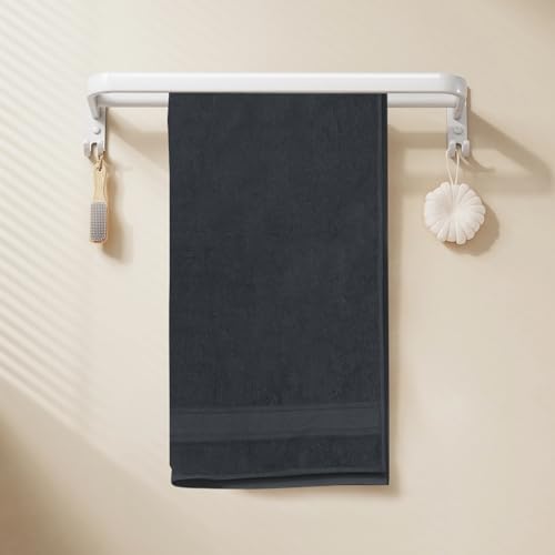 Magshion Extra Large Cotton Bath Sheet for Bathroom Adults Oversized Quick-Dry Bath Sheet Towel, Black