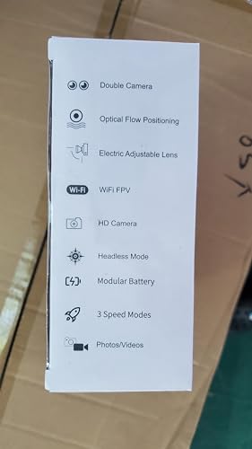 le-idea Brushless Motor Drone, Drones with Camera for Adults 4K 135° Adjustable Camera Drone for Adults Max 40km/h Dual Camera 5G WiFi FPV Drone for Beginners 2 Batteries IDEA12Pro