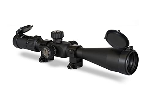 Monstrum G3 6-24x50 First Focal Plane FFP Rifle Scope with Illuminated MOA Reticle and Adjustable Objective (Black)