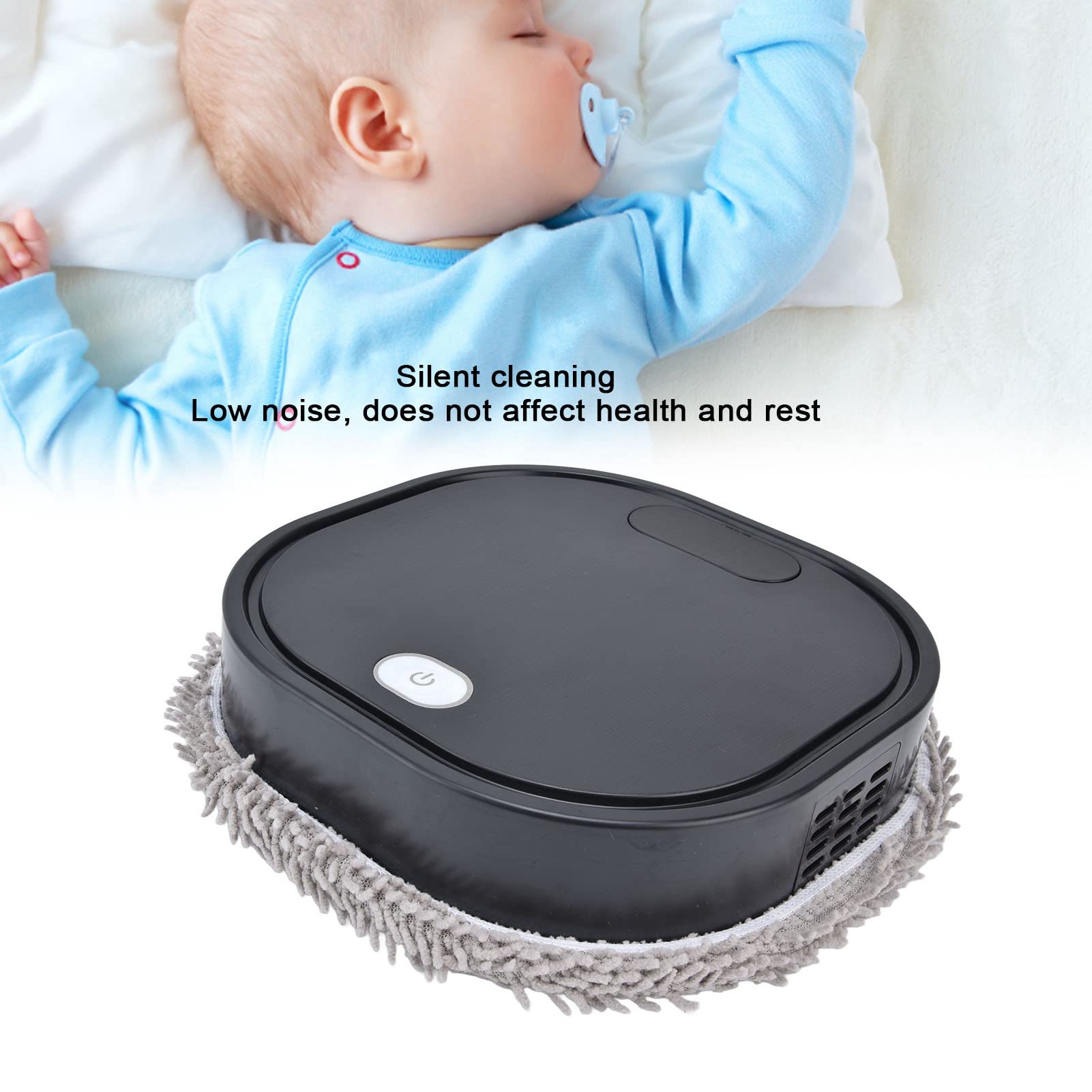Yctze Robot Vacuum Cleaner, Smart Auto Robotic Vacuu USB Charging Wet and Dry Robot Vacuum Cleaner for Home Apartment Office
