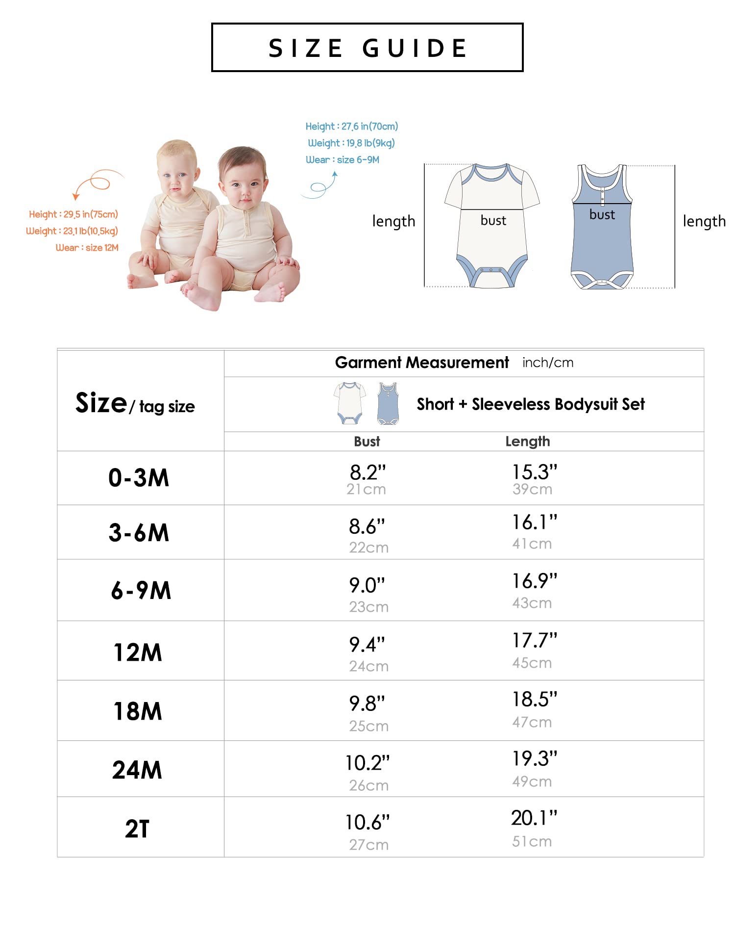 VAENAIT BABY 2-Pack Infant Toddler Summer Bodysuits Set Jelly Berrypink 3-6M
