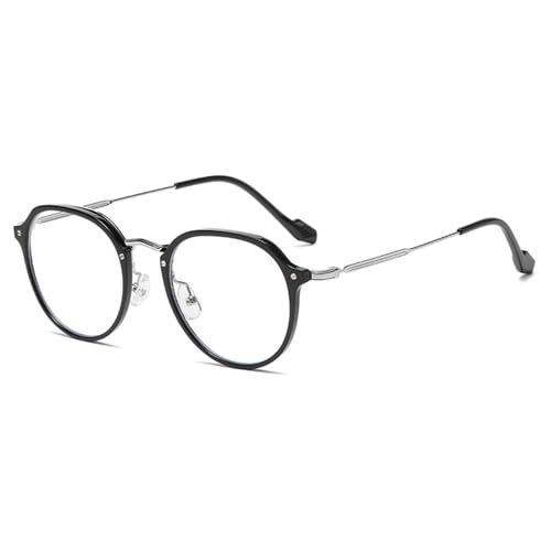 Metal Frame Anti Blue Light Glasses For Men And Women Retro Glasses Eyewear (Color : C3, Size : One size)